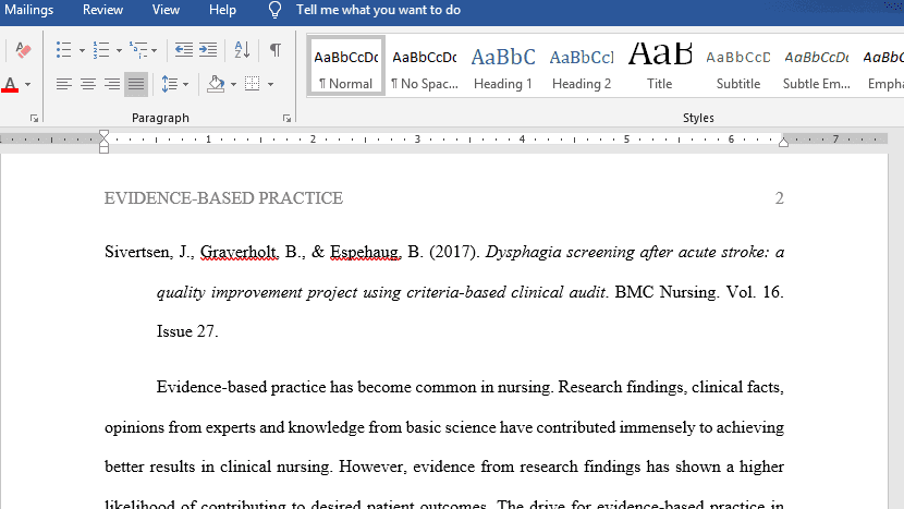 Evidence-based article from a peer reviewed nursing journal that ...