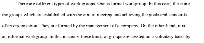 Types of work groups – yourhomeworksolutions.com
