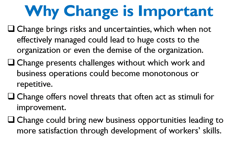 Why change is important – yourhomeworksolutions.com