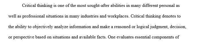 [Solved] Critical thinking and logical fallacies - yourhomeworksolutions.com