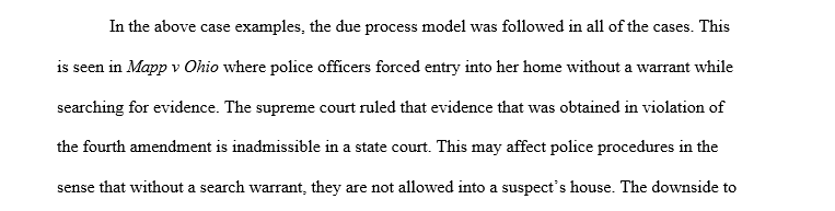 Crime control and due process models – yourhomeworksolutions.com