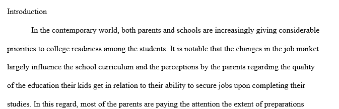 [Solved] Develop a comprehensive plan for a college-readiness program - yourhomeworksolutions.com