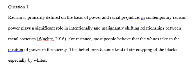 Understanding contemporary racism - yourhomeworksolutions.com