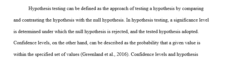 How hypothesis testing and confidence intervals are used together ...