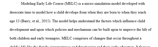 Modeling the Early Life Course - yourhomeworksolutions.com