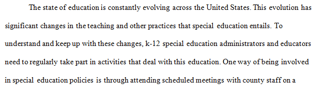 [Solved] Current Special Education Issues and Policies ...