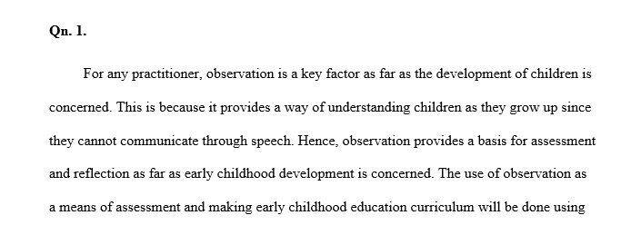 How has assessment changed over time in the field of early childhood ...