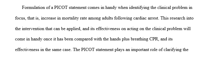 [Solved] Identify the clinical problem and how it can result in a ...