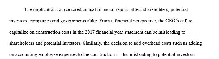 Are there any issues or concerns from a financial reporting perspective ...