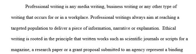 Demonstrate your understanding of the importance of professional and ...