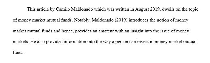 Understanding finance begins by reading reputable articles in ...