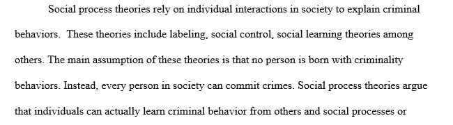 [Solved] According to social process theories how does social ...