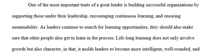 Share two lessons learned and how you will implement them within your ...