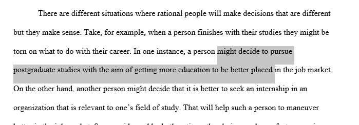[Solved] Give an example of at least one situation in which two ...