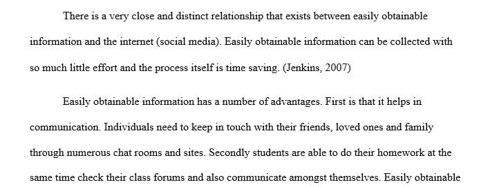 What are the advantages and disadvantages of easily obtainable ...