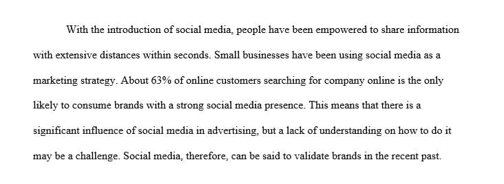 Writing one paragraph response to a discussion about social media facts ...