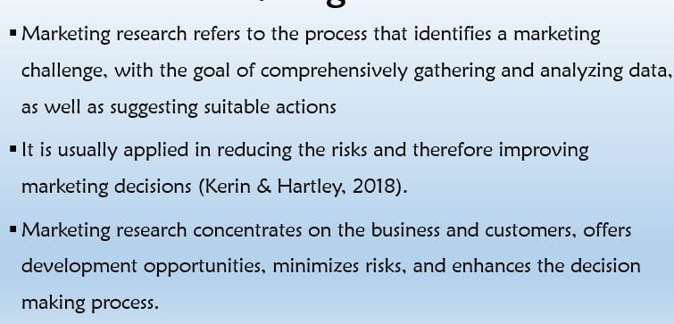 [Solved] Define the Five-Step Marketing Research Approach and discuss ...