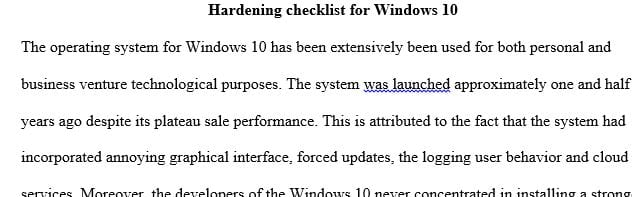 Develop guide for a windows 10 desktop environment ...