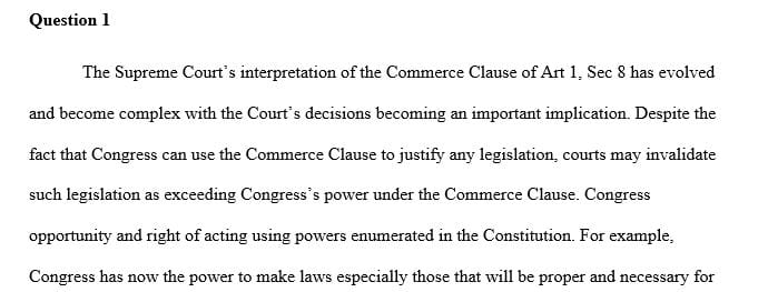 How have recent decisions of the Supreme Court interpreting the ...