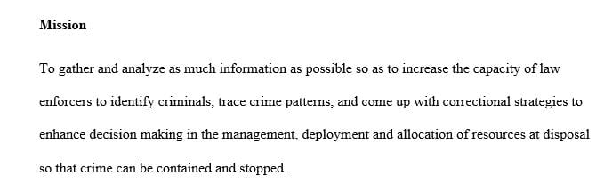 Proposal for crime analysis unit- Mercedes – yourhomeworksolutions.com