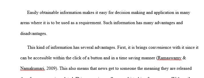 What are the advantages and disadvantages of easily obtainable ...