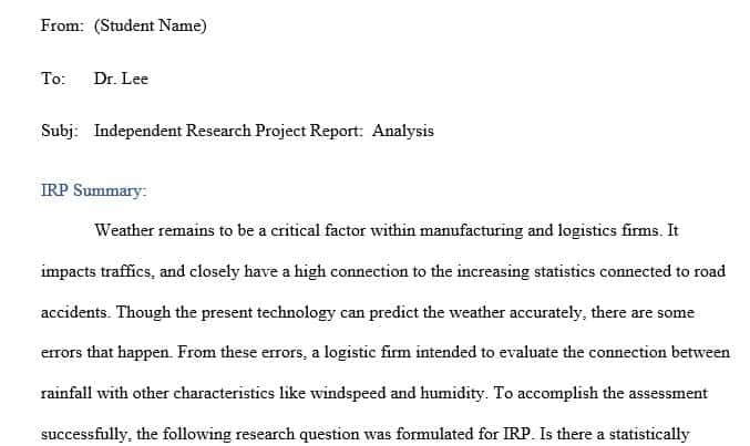 Create and submit a business memo that clearly communicates your ...