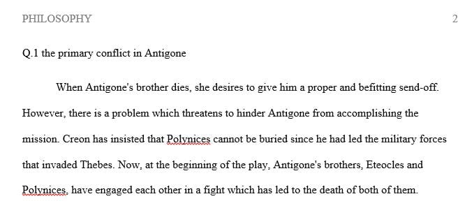First Question Book:Antigone by Sophocles – yourhomeworksolutions.com