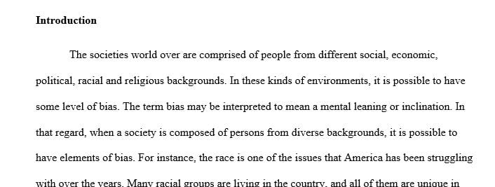 Short paper”Eliminating Bias” link to the Project Implicit Harvard site ...
