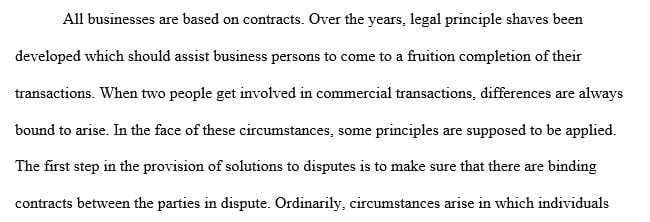 Writing A 1 Page Paper For A Powerpoint Summary Regarding Business Law 
