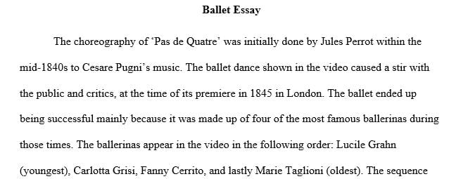 [Solved] Write a brief biography of the dance artist(s) or the company ...