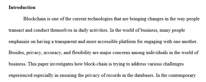 Write a paper for 10 pages on any current technology ...