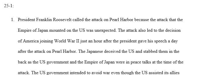 Why did Roosevelt call the attack on Pearl Harbor a date which will ...