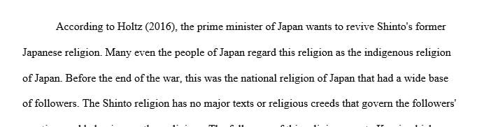 [Solved] Compare and contrast Chinese religions to Japanese religions ...