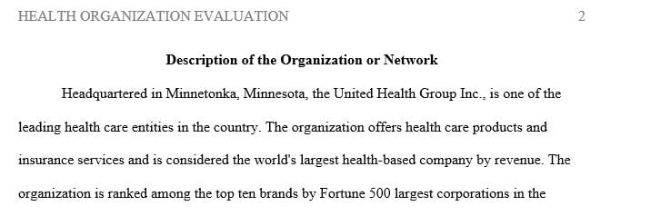 Describe the organization's overall readiness based on your findings ...