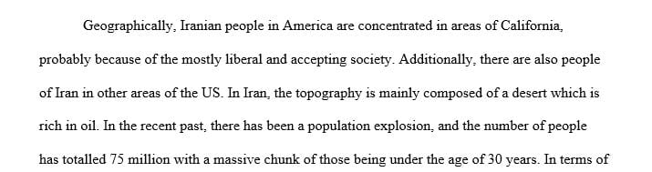 [Solved] Present a 800 words essay discussing the Haitian and Iranian ...