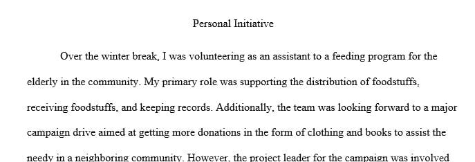 [Solved] Realization that sparked a period of personal growth and a new ...