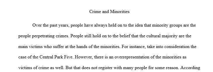 What Are Some Of The Possible Explanations For The Overrepresentation Of Minorities As Crime what-are-some-of-the-possible-explanations-for-the-overrepresentation-of-minorities-as-crime