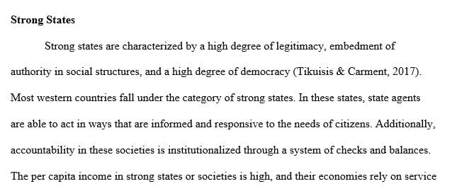 What are the primary differences between strong and weak states ...