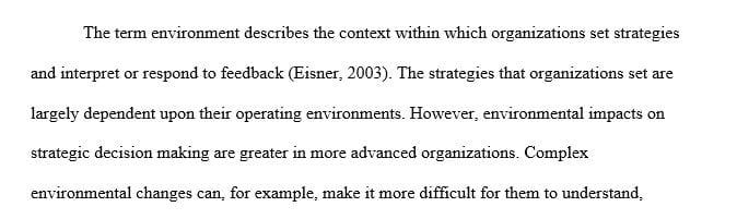 What is the impact of rapid environmental changes on organizations ...