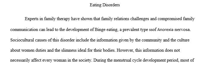 Biological causal factors of anorexia nervosa include genetic ...