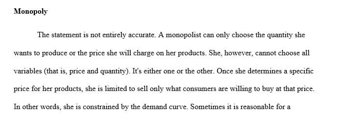 Identify and describe a real world example of an oligopoly ...