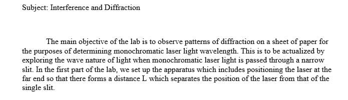 [Solved] In this exercise, you will explore the wave nature of light ...