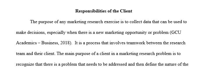 What are the responsibilities of the client during the process ...