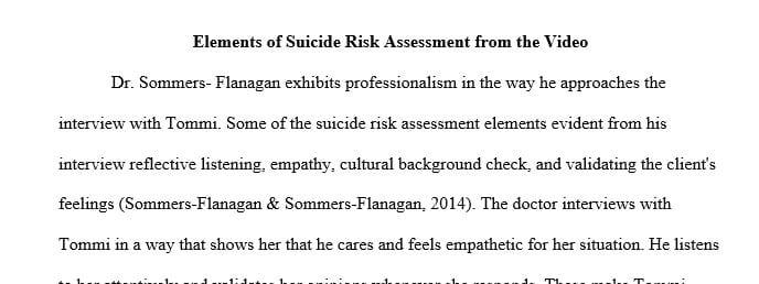 Explore an evidence-based tool about suicide risk assessment and safety ...