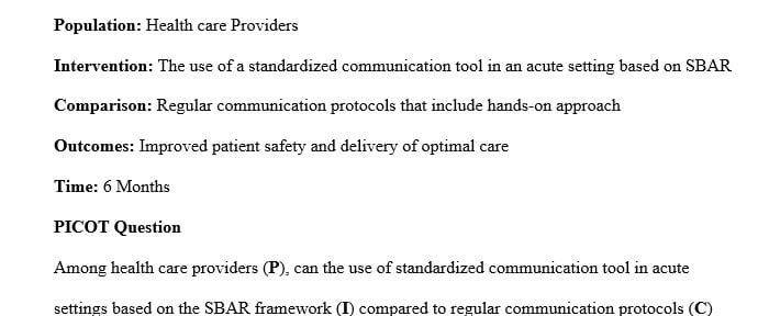 Review your problem or issue and the study materials to formulate a ...