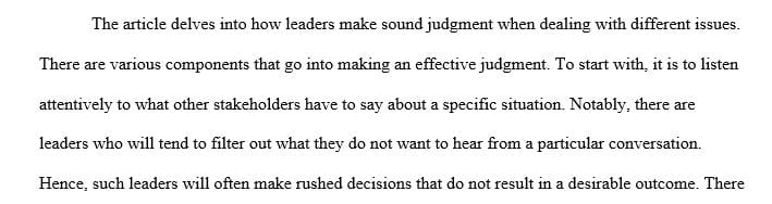 [Solved] Provide real life examples about improving decision-making and problem-solving skills ...