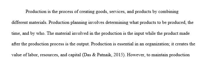 Analyze The Importance Of Production Planning And Scheduling Within An analyze-the-importance-of-production-planning-and-scheduling-within-an