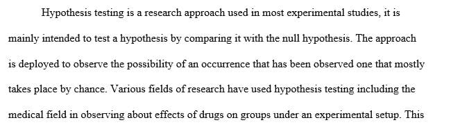 Discuss the five steps in hypothesis testing, citing examples where ...