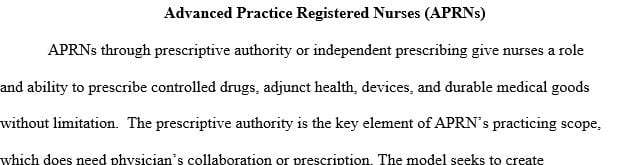 Discuss the role of the APRN in administering and dispensing drugs ...