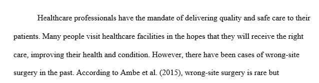 Identify the clinical problem and how it can result in a positive ...